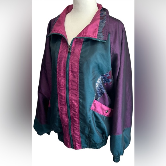 OutBrook | Jackets & Coats | Vtg Outbrook Windbreaker 9s Y2k Jewel Tone ...